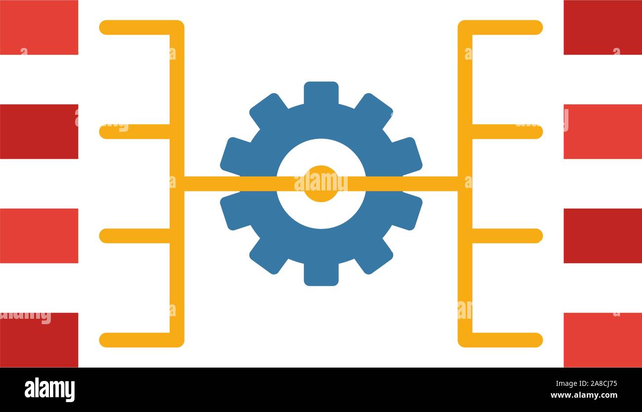Network Workflow icon. Flat creative element from big data icons ...