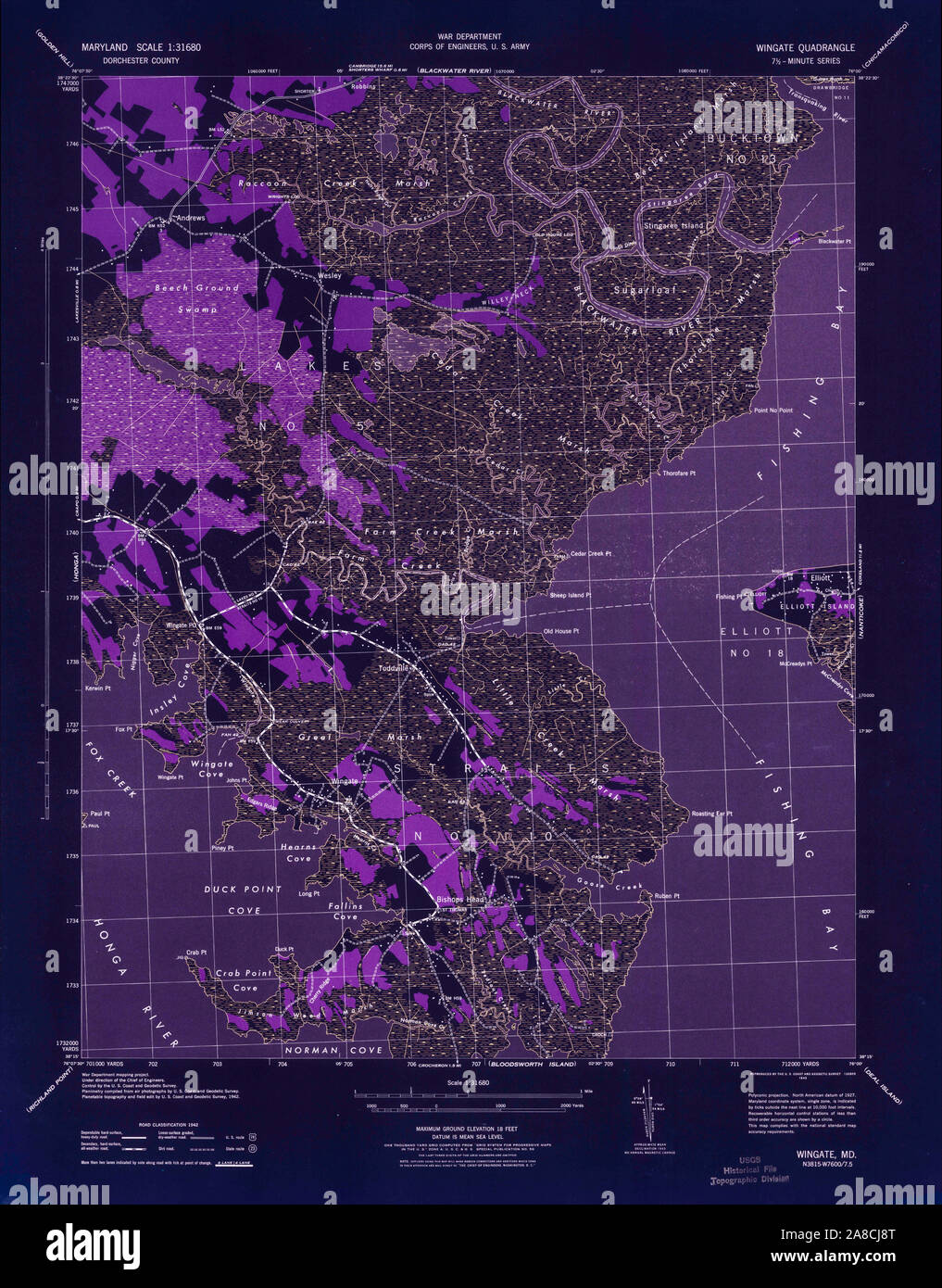 Map of wingate hi-res stock photography and images - Alamy