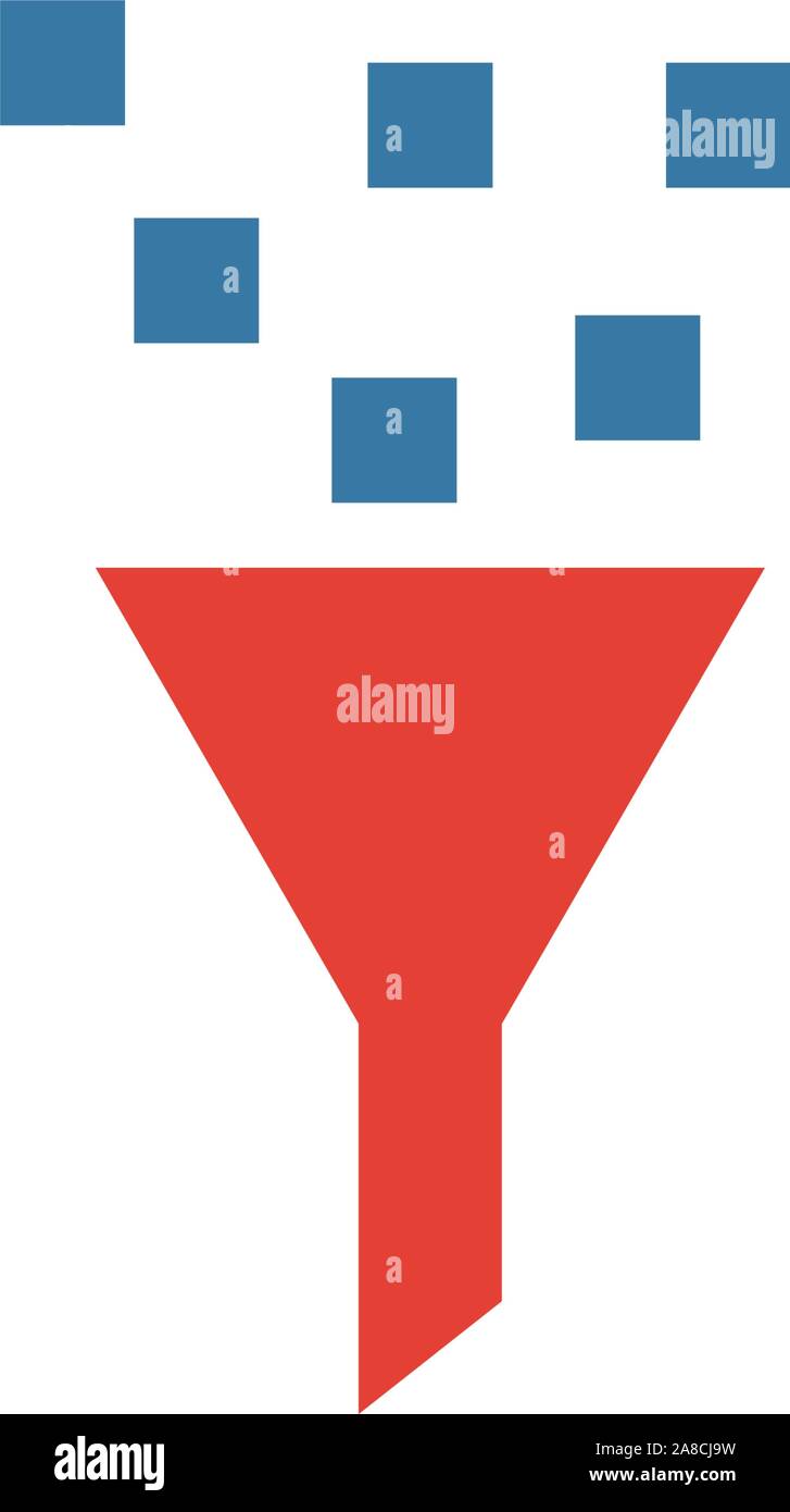 Filter icon. Flat creative element from big data icons collection ...