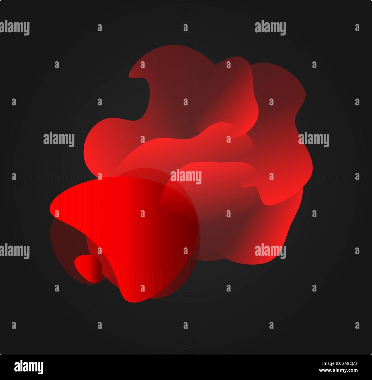 Abstract Muleta, red silk fabric for bullfights, Spanish corrida ...