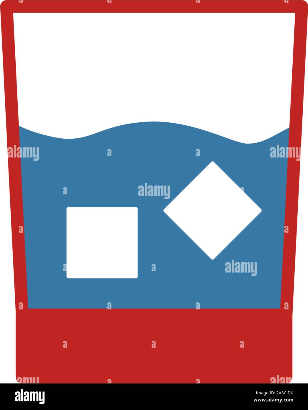 Whiskey Glass icon. Flat creative element from bar and restaurant icons ...