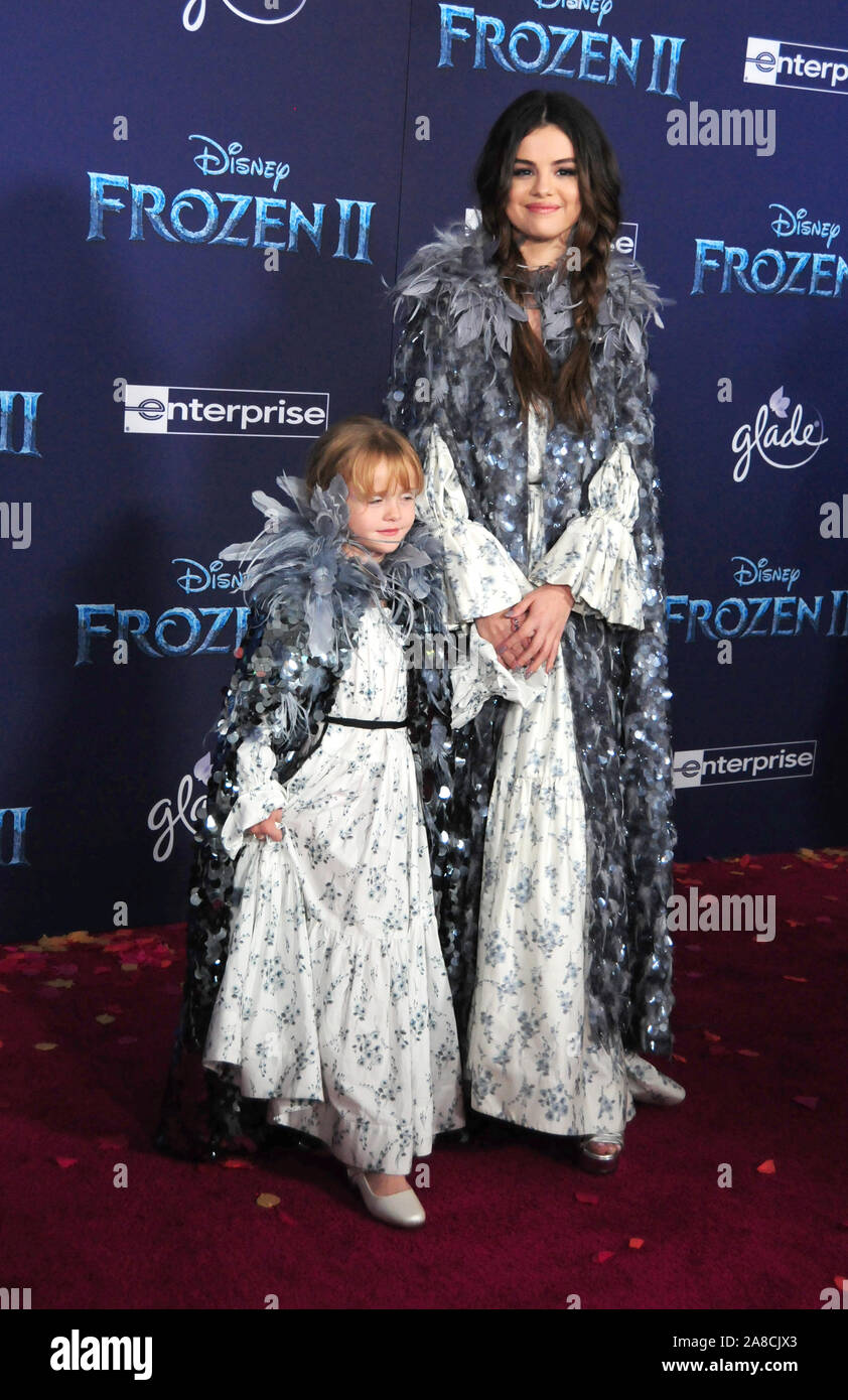 Hollywood, California, USA 7th November 2019 Singer Selena Gomez and ...