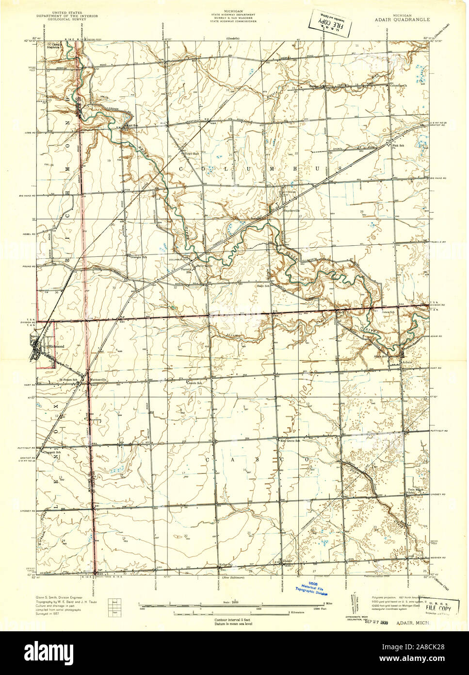 Adair map hi-res stock photography and images - Alamy