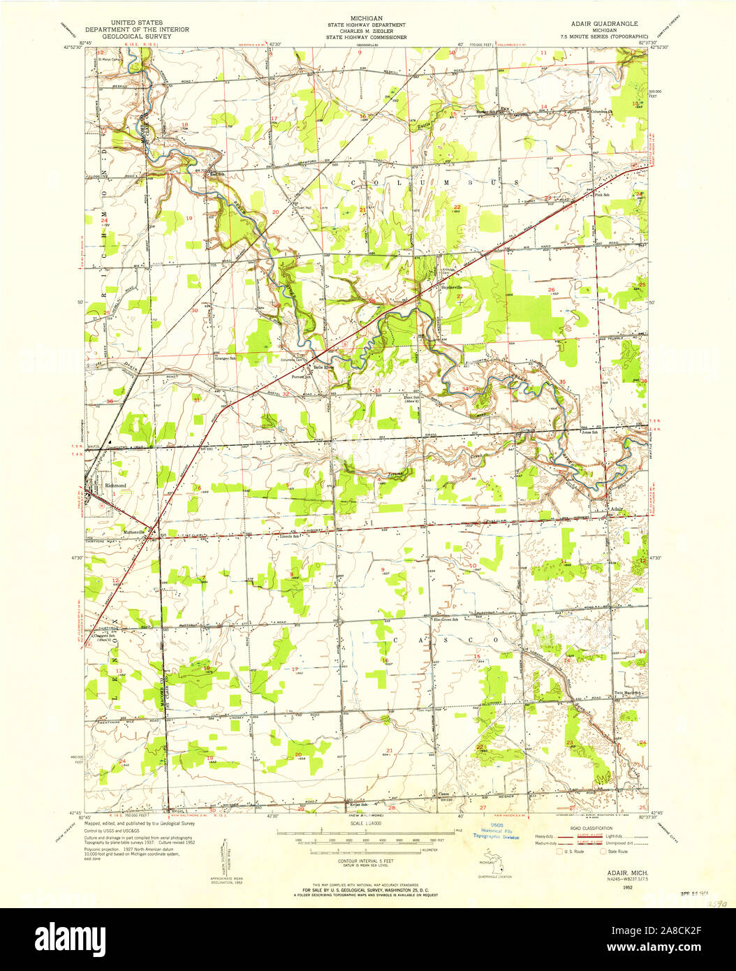 Adair map hi-res stock photography and images - Alamy