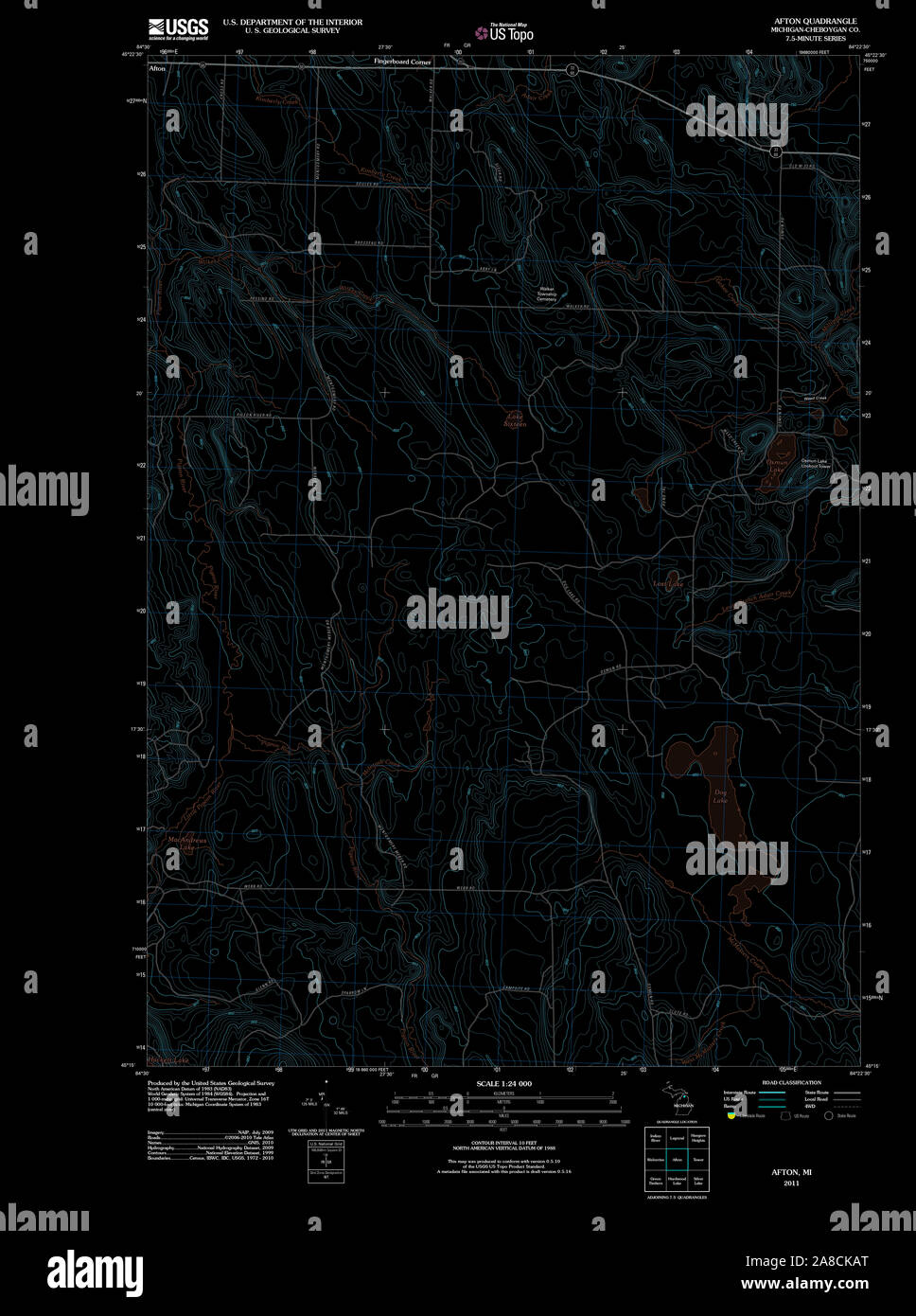 Map of afton hi-res stock photography and images - Alamy