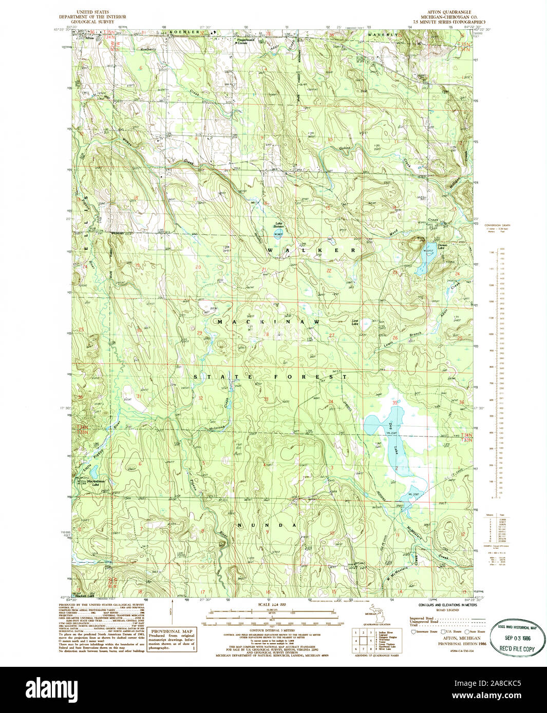 Map of afton hi-res stock photography and images - Alamy