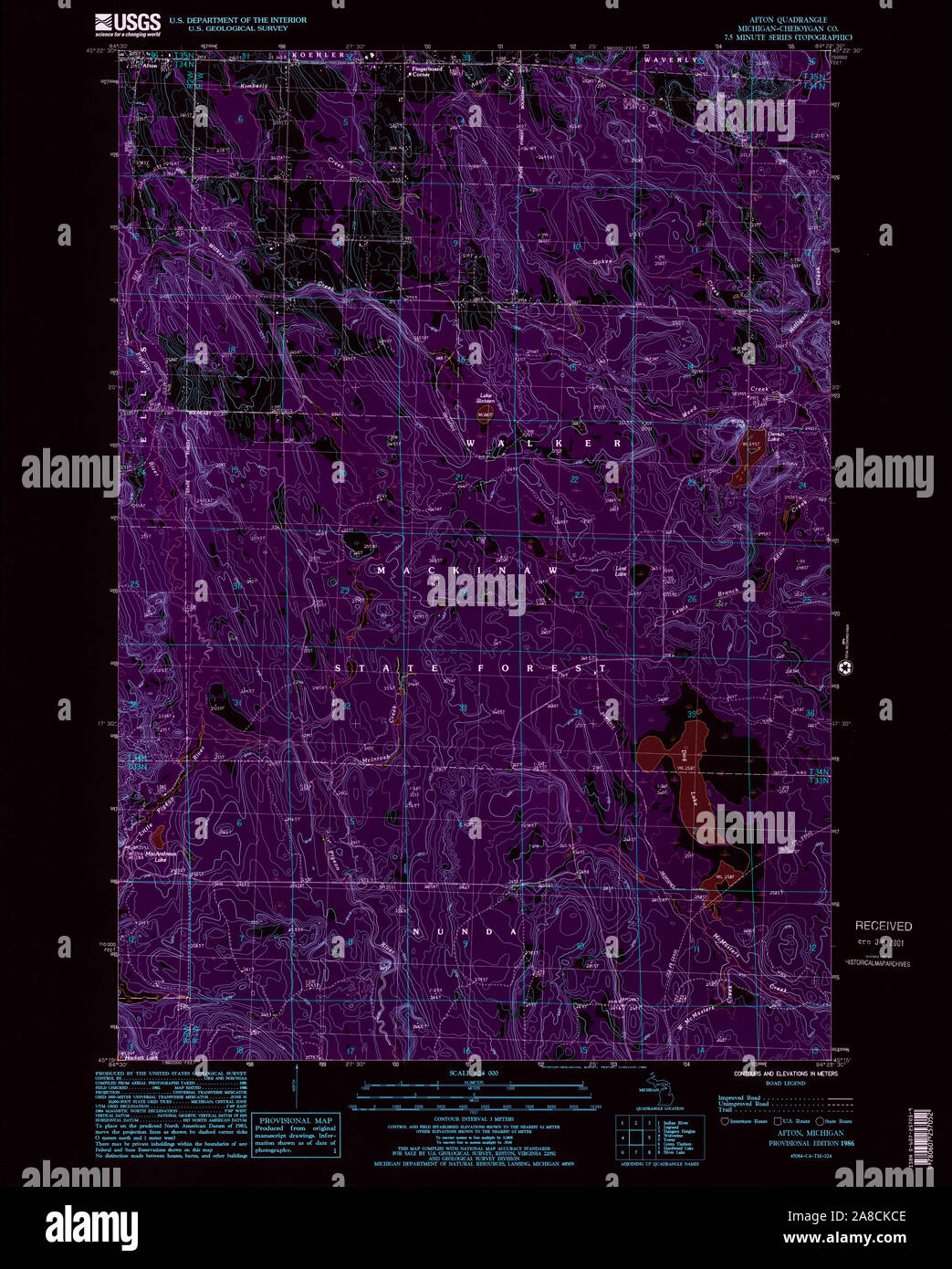 Map of afton hi-res stock photography and images - Alamy