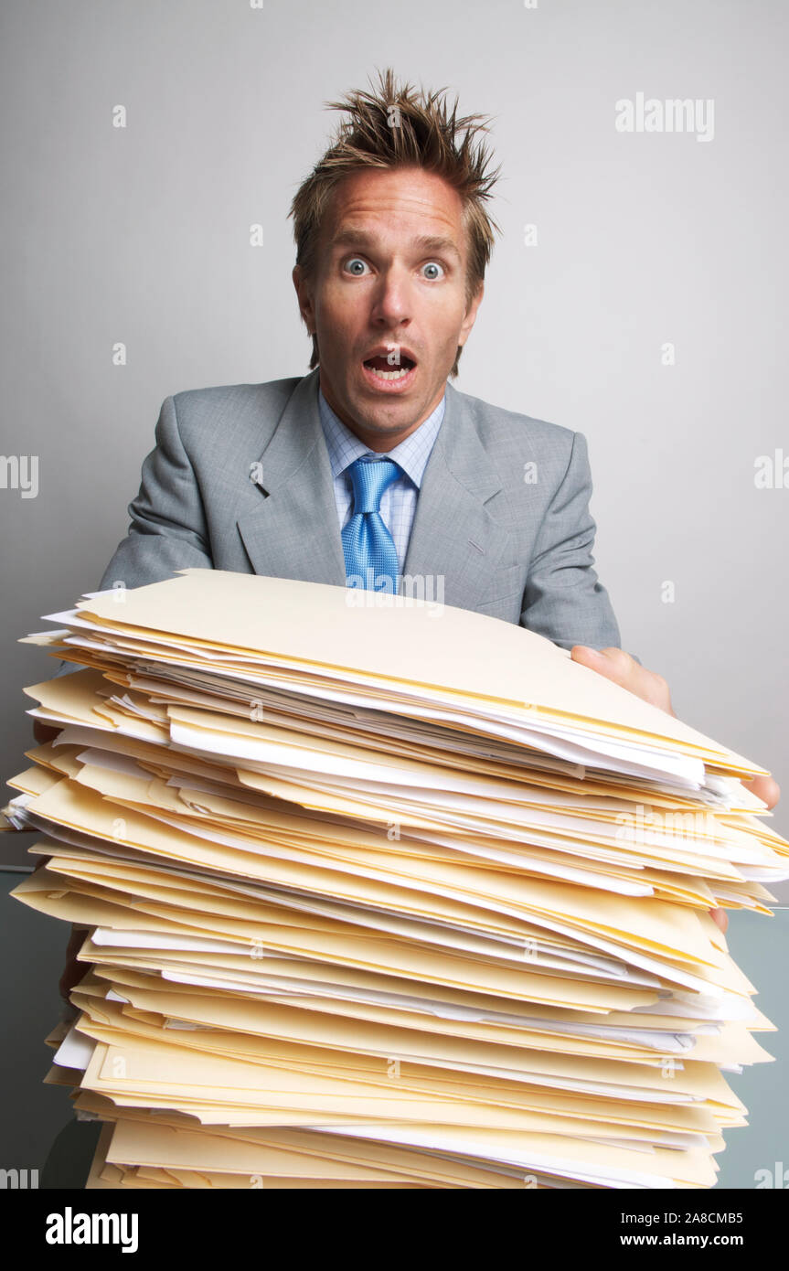 Office paperwork pile funny hi-res stock photography and images - Alamy