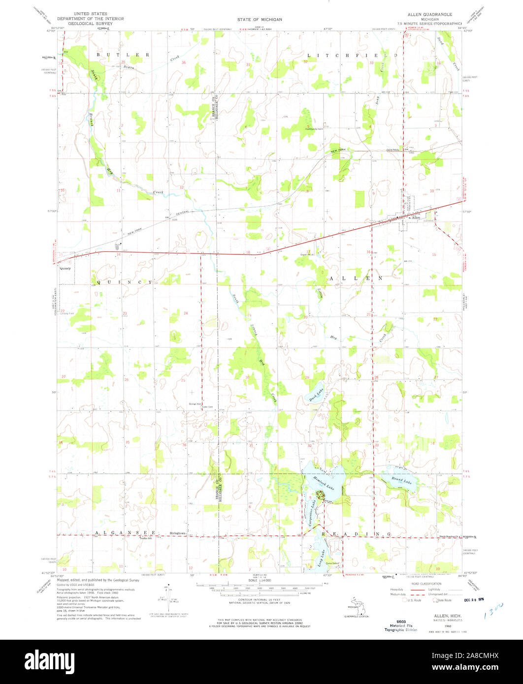 Map of allen Cut Out Stock Images & Pictures - Alamy