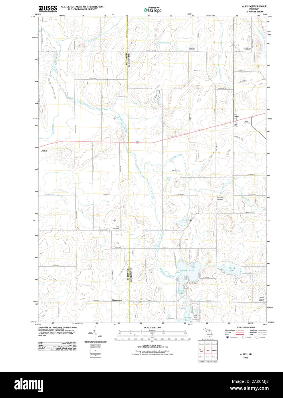 Map of allen Cut Out Stock Images & Pictures - Alamy