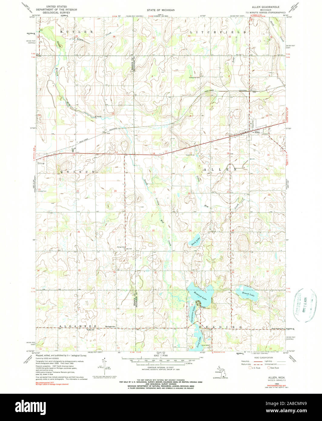Map of allen Cut Out Stock Images & Pictures - Alamy