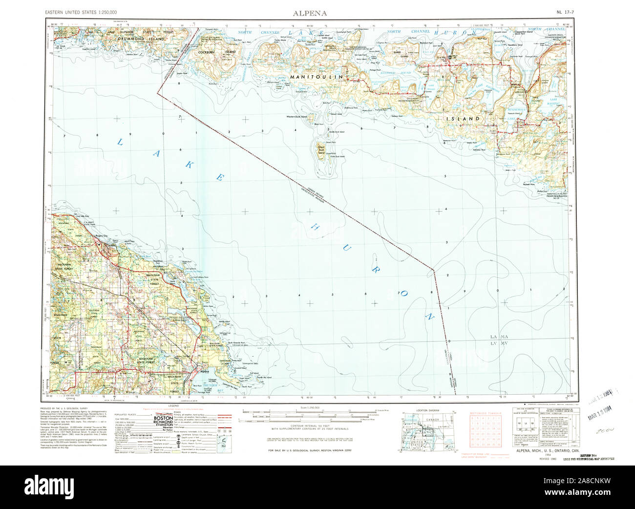 Map Of Alpena High Resolution Stock Photography and Images - Alamy
