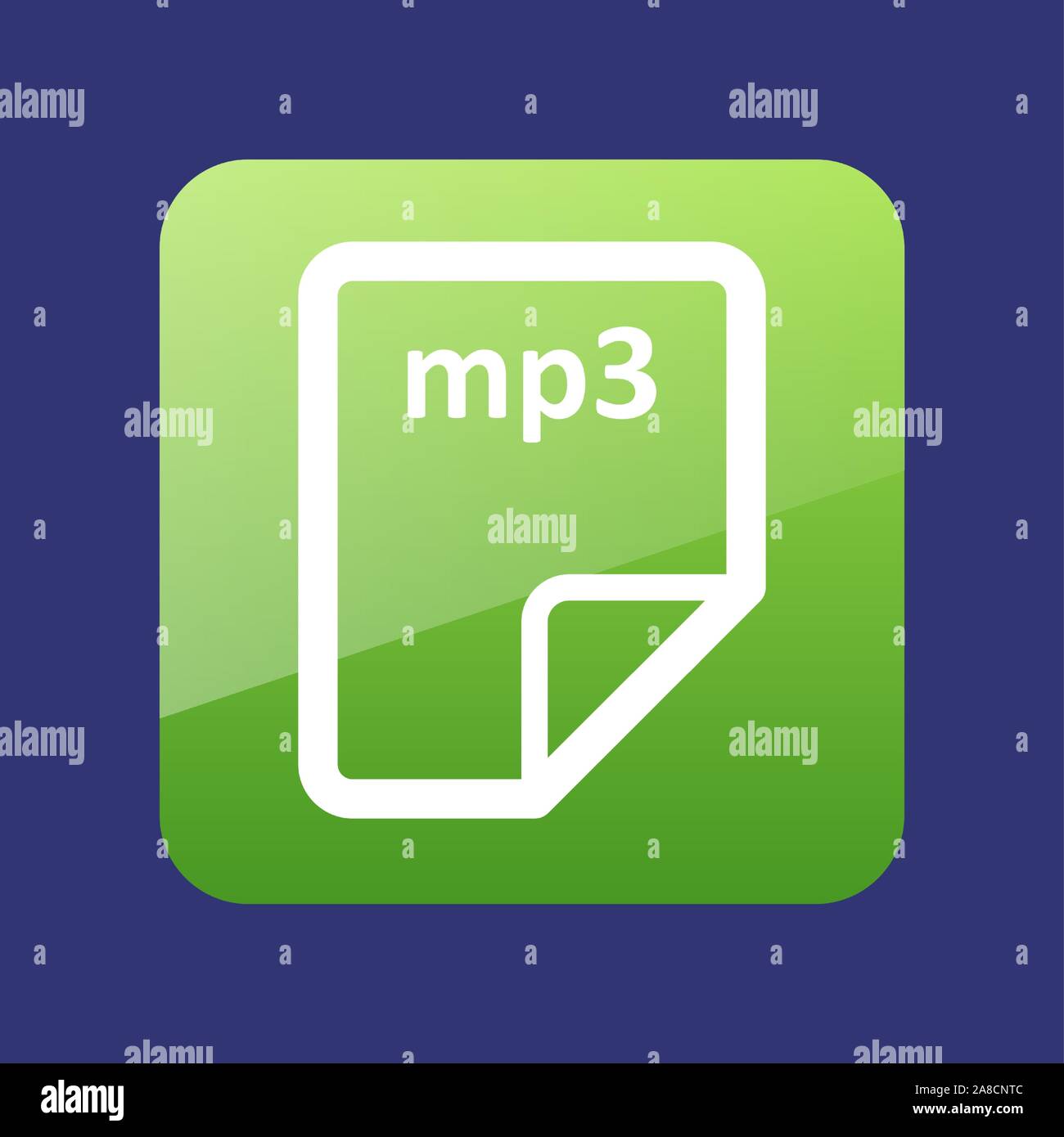 mp3 file flat icon vector illustration, eps 10 Stock Vector Image & Art ...