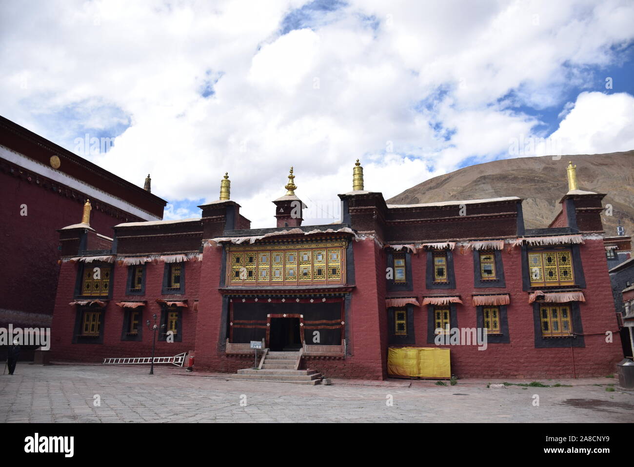 View of Sakya monastery nearby Xigaze in Tingri county, Tibet - China ...
