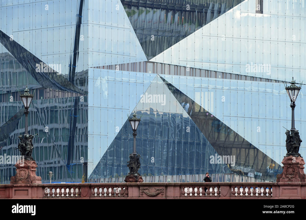 Berlin, Germany. 08th Nov, 2019. A man photographs from the Moltke ...