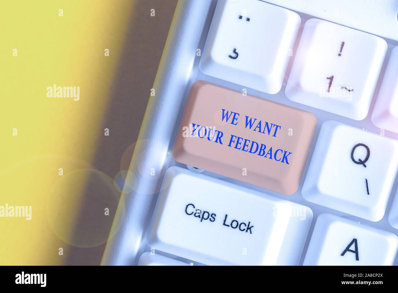 Writing note showing We Want Your Feedback. Business concept for to ...