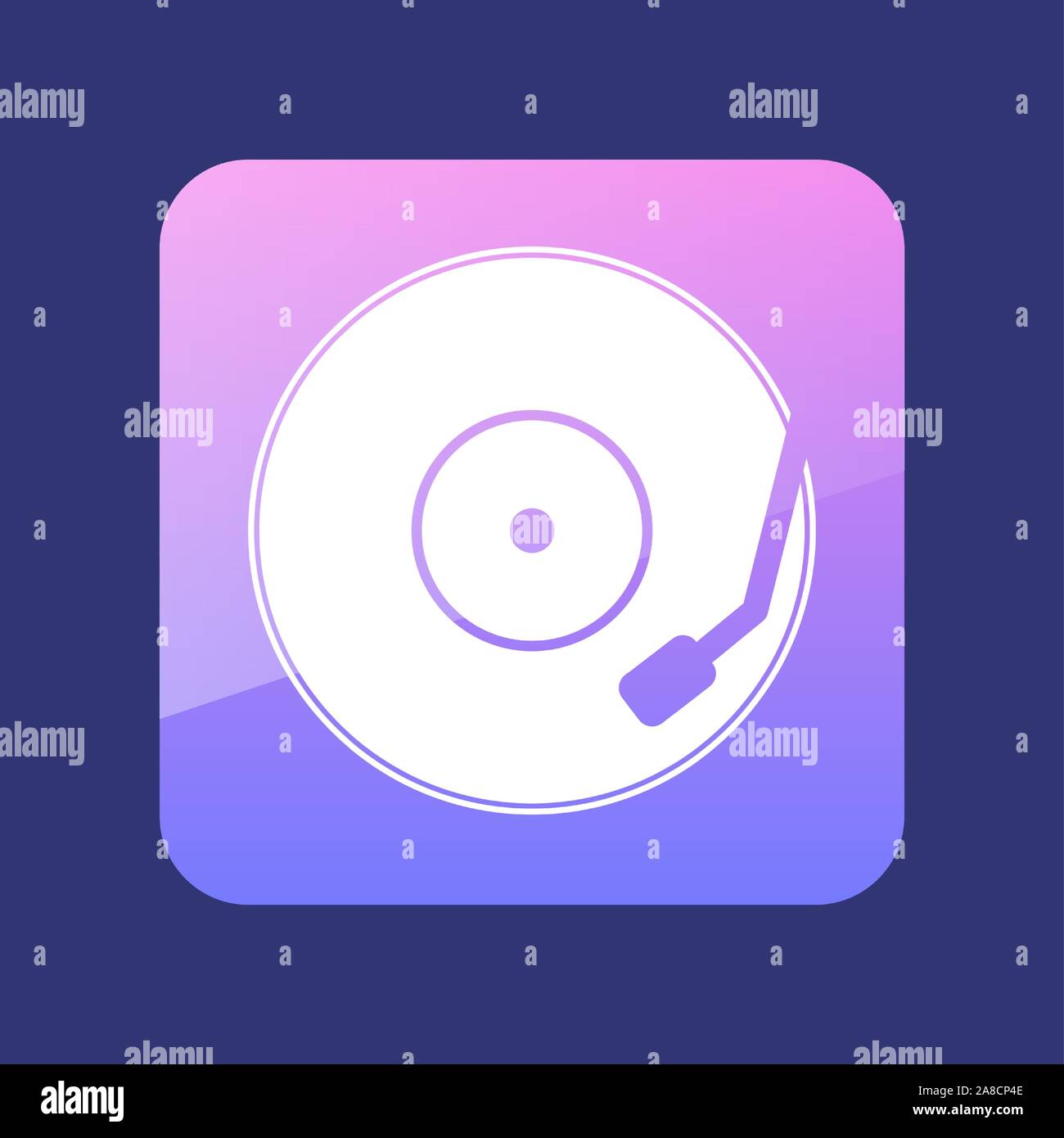 Vinyl record flat icon vector illustration, eps 10 Stock Vector Image ...