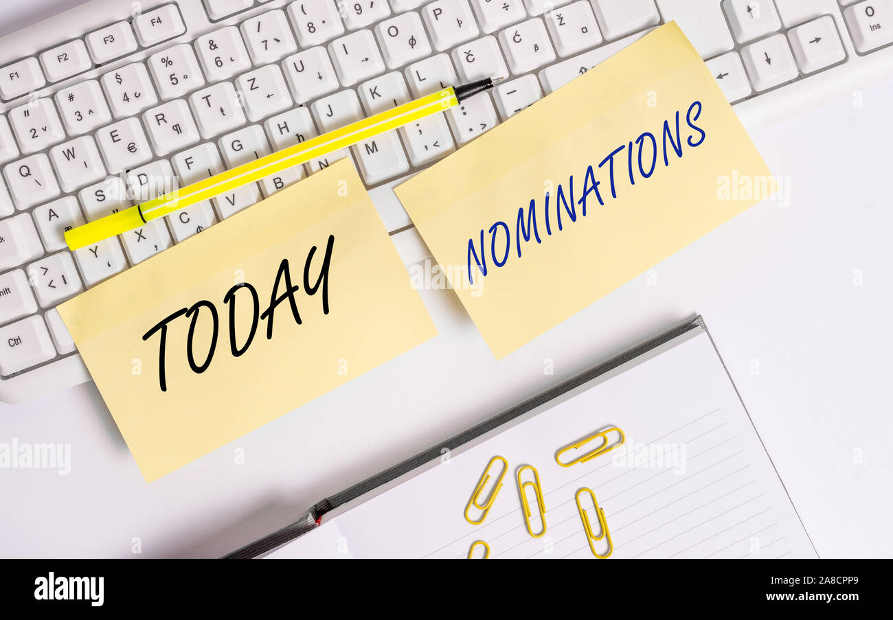 Nominations papers hi-res stock photography and images - Alamy