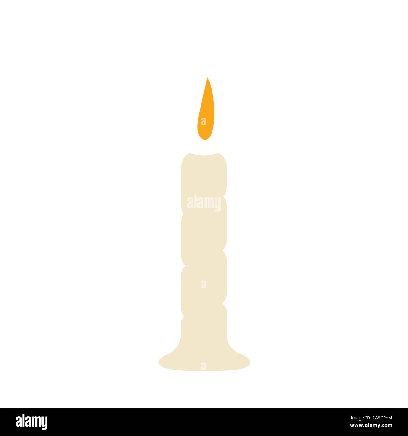 Way Cartoon Orange Candles