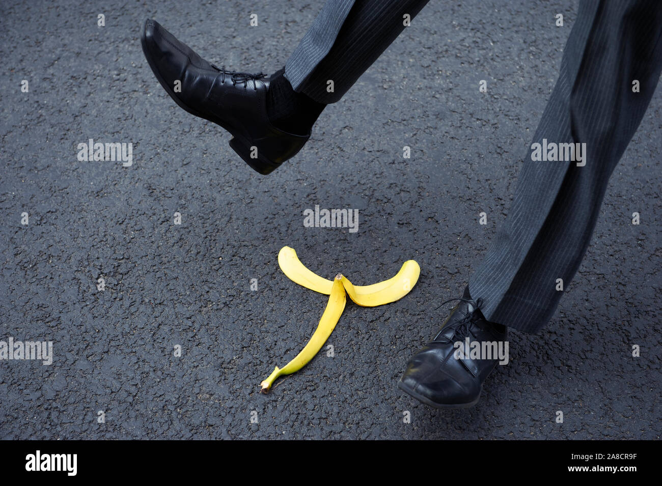 Banana slipping and falling hi-res stock photography and images - Alamy