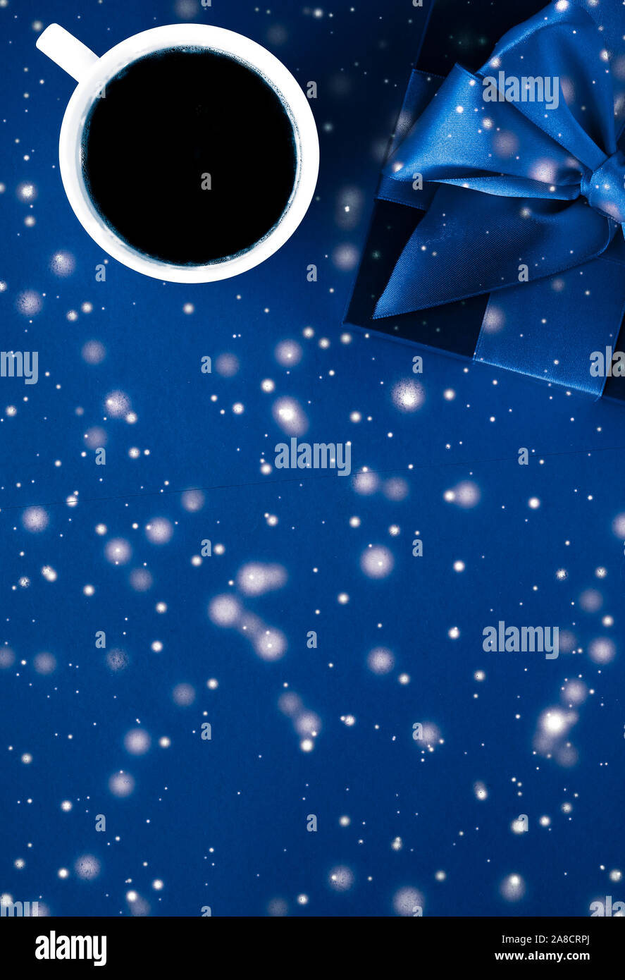 Hot drink, luxury festive menu and Valentines Day card concept - Winter ...