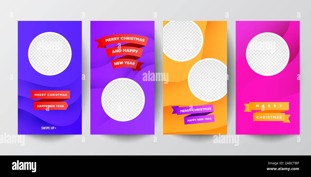 Modern minimal set of insta social media stories sale banner background ...