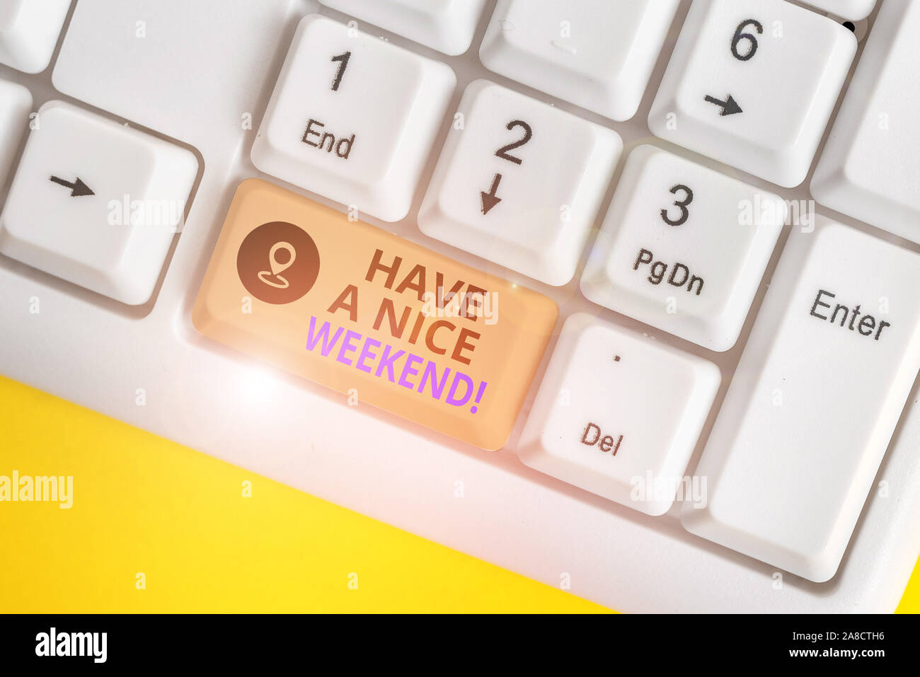 Writing note showing Have A Nice Weekend. Business concept for wishing ...