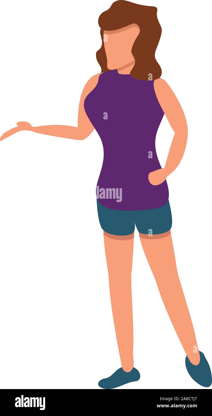 Woman says icon. Cartoon of woman says vector icon for web design ...