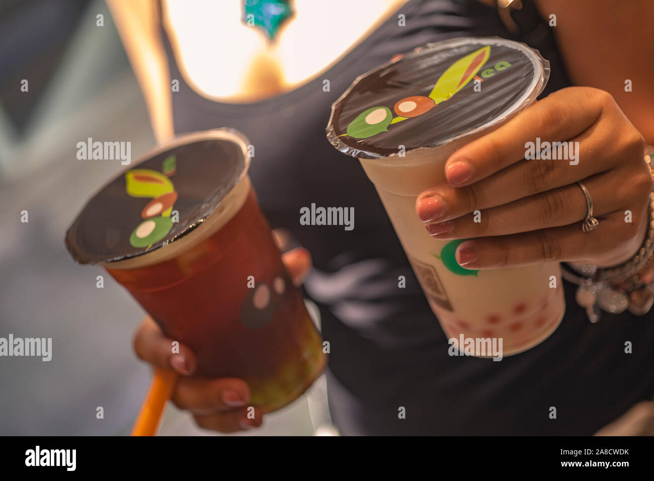 Bubble tea drink Stock Photo - Alamy