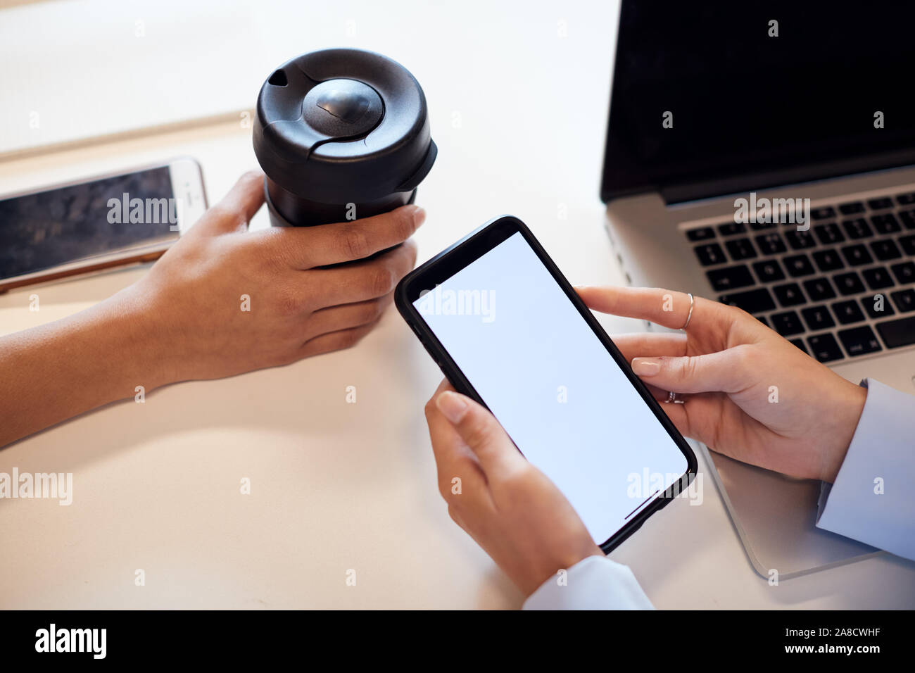 Use mobile phone in meeting hi-res stock photography and images - Alamy