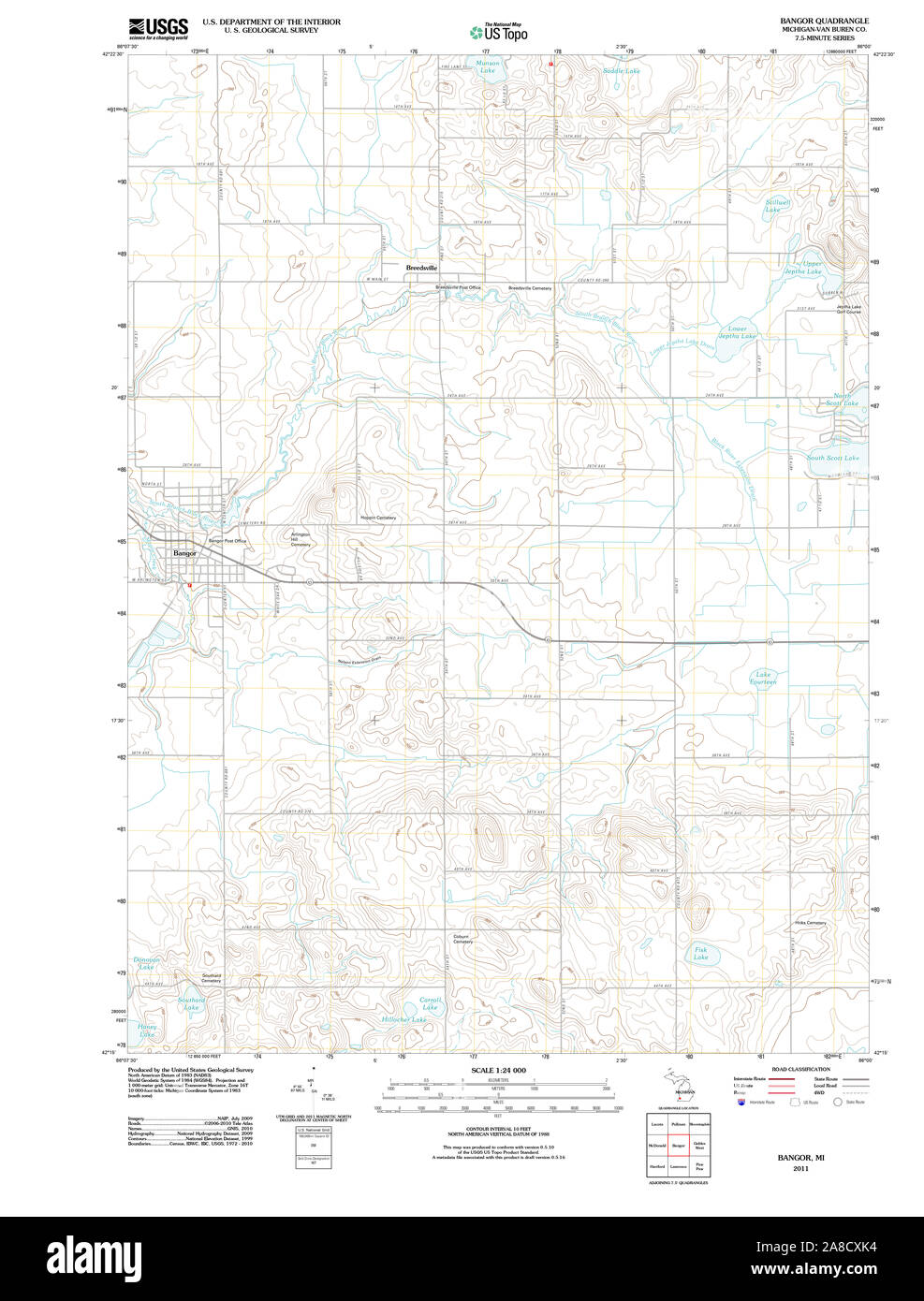 Bangor michigan map Cut Out Stock Images & Pictures - Alamy