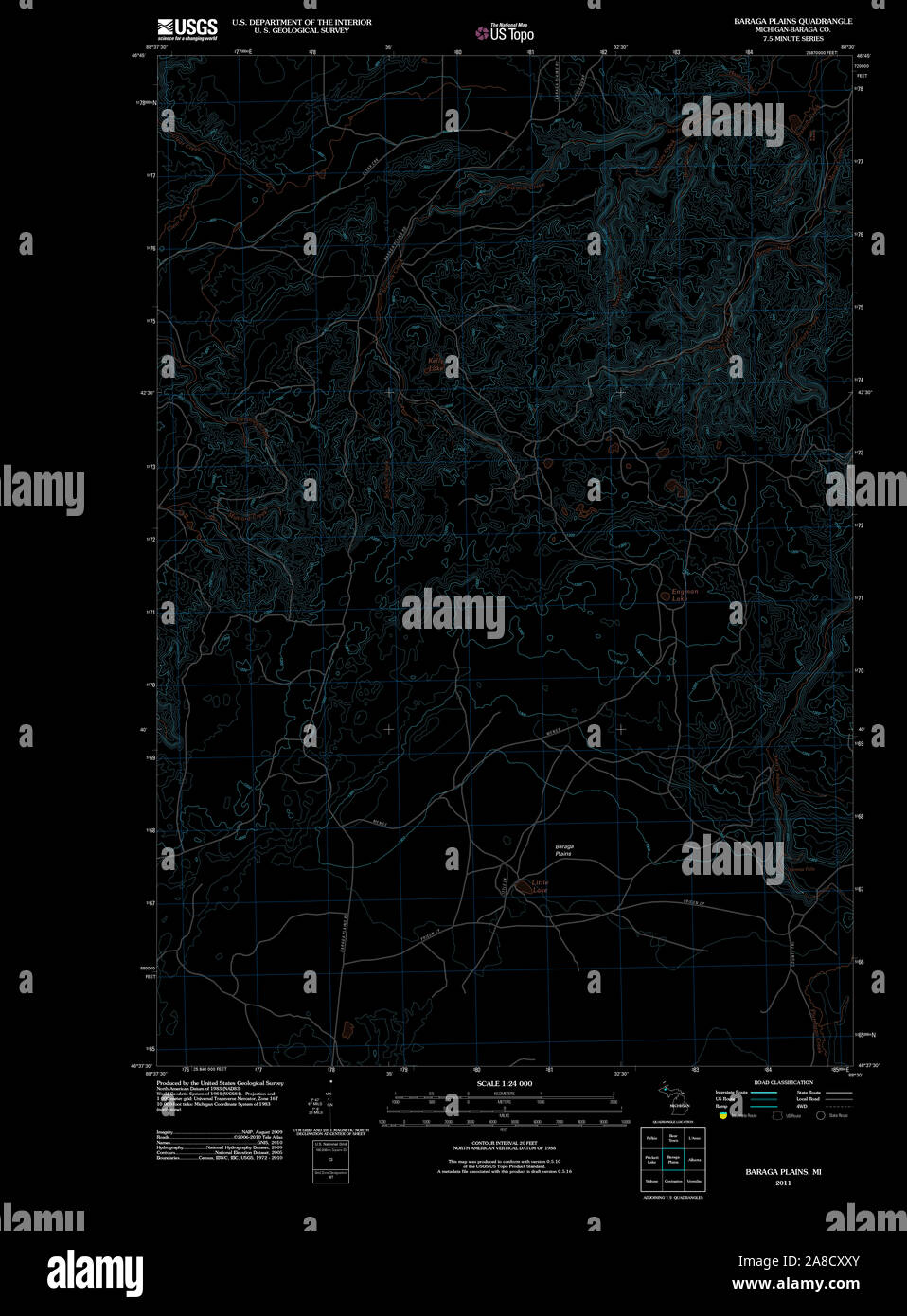 Baraga map hi-res stock photography and images - Alamy