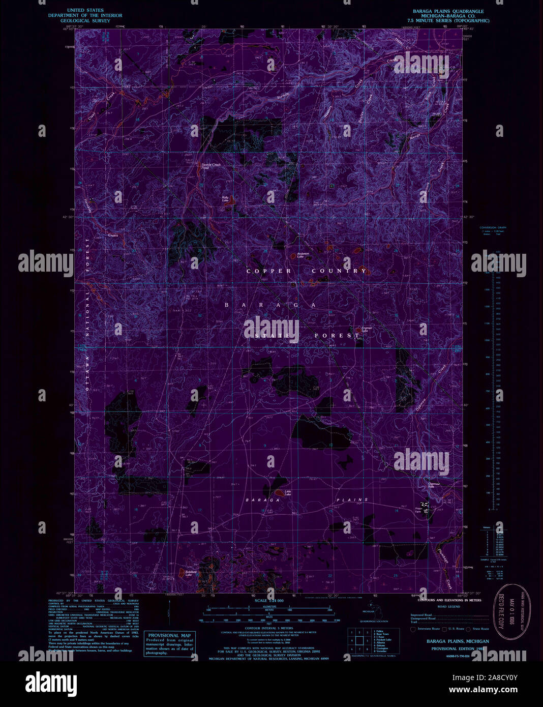 Baraga map hi-res stock photography and images - Alamy