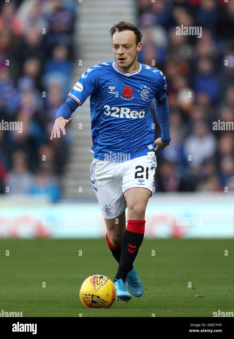 Rangers' Brandon Barker Stock Photo - Alamy