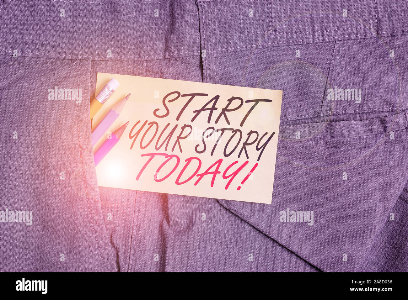 Writing note showing Start Your Story Today. Business concept for work ...