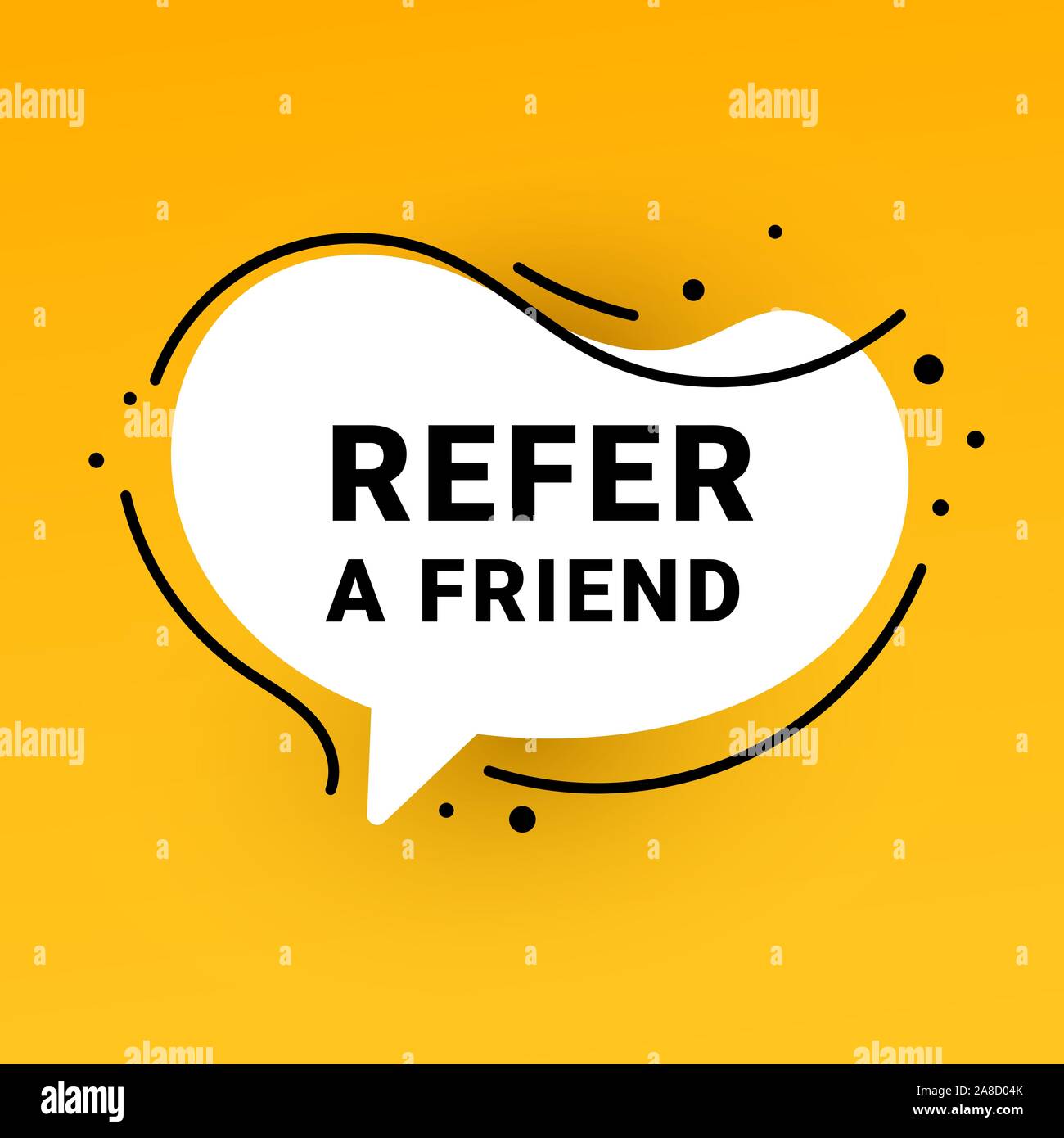 Refer a friend banner background with liquid gradient shape with shadow ...