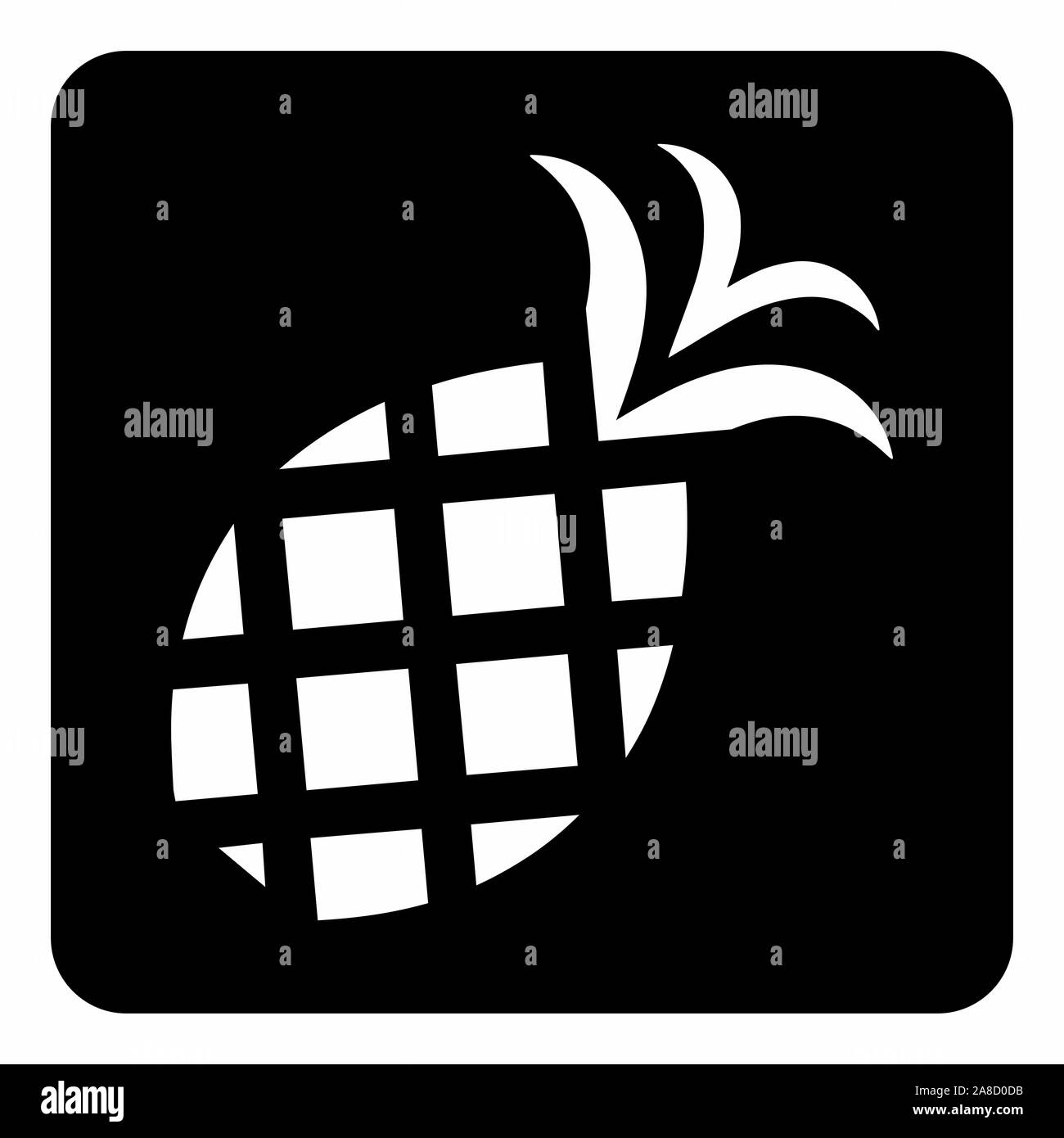 Pineapple icon illustration Stock Vector Image & Art - Alamy