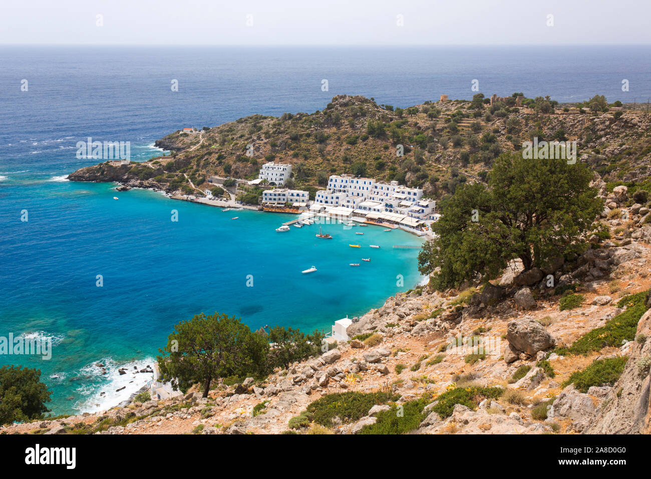 Greek village hillside hi-res stock photography and images - Alamy