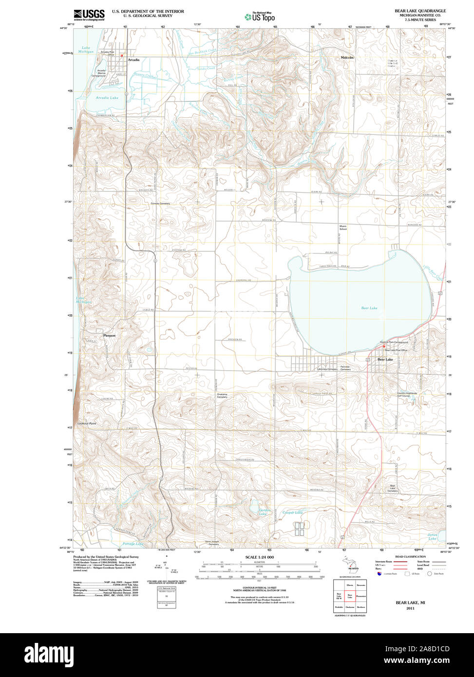 Map of bear lake hi-res stock photography and images - Alamy