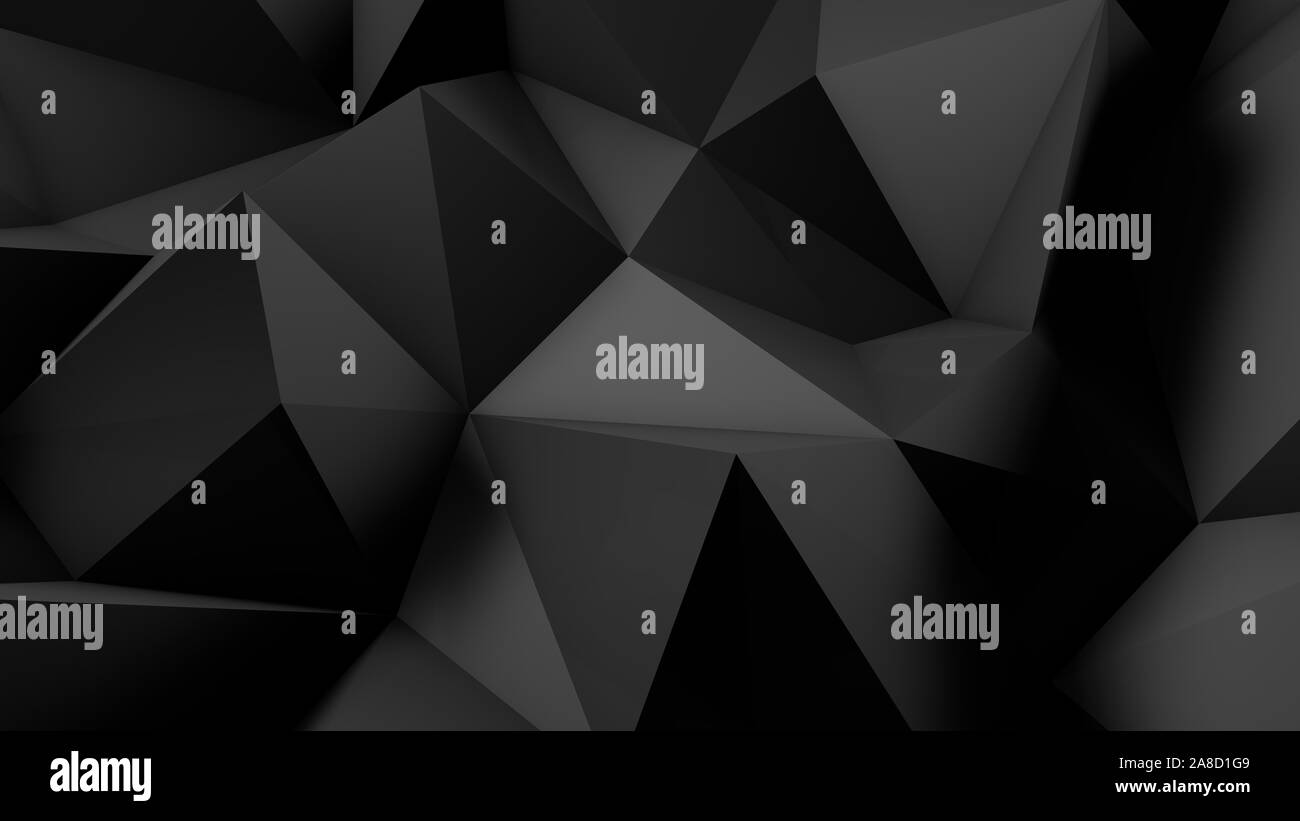 Stylish black crystal background. 3d rendering 3d illustration Stock ...