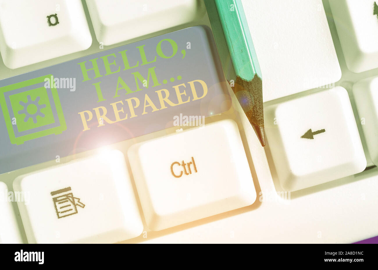 Text sign showing Hello I Am Prepared. Business photo text introduce ...
