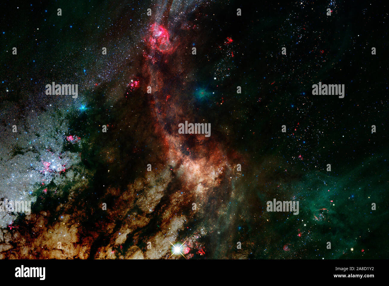 Nebula in outer space. Gas and dust clouds. Elements of this image ...
