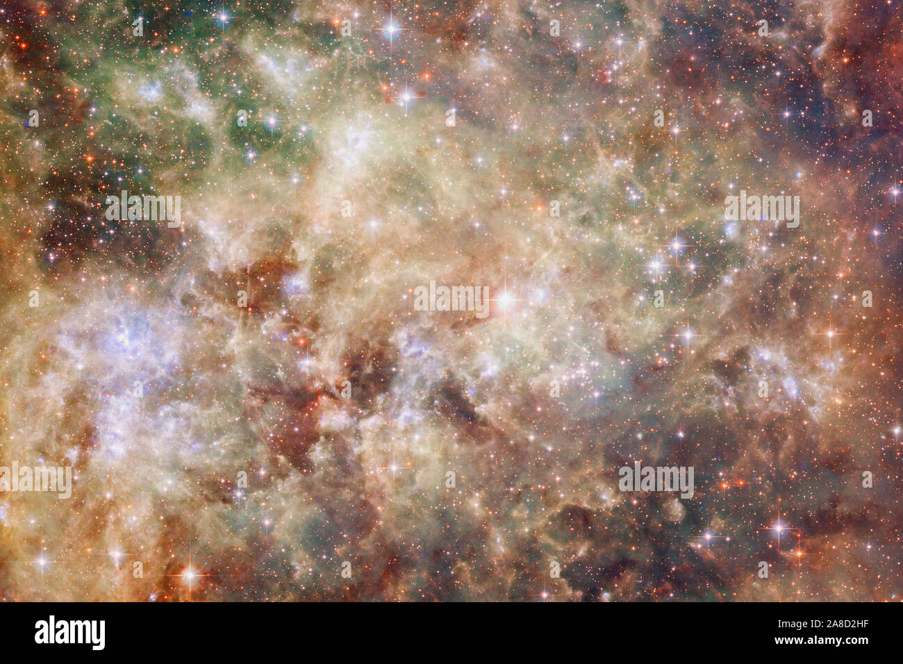 Beautiful nebula, starfield, cluster of stars in outer space. Science ...