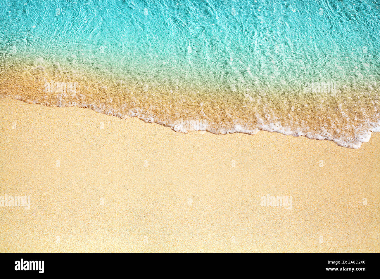 Beach Waves With Banner Backdrop