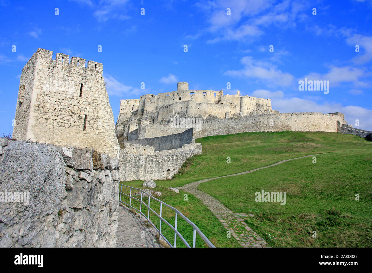Spis Castle, Spissky hrad, in Slovakia, one of the biggest castles in ...