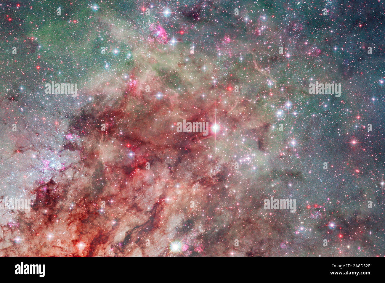 Nebula in outer space. Gas and dust clouds. Elements of this image ...