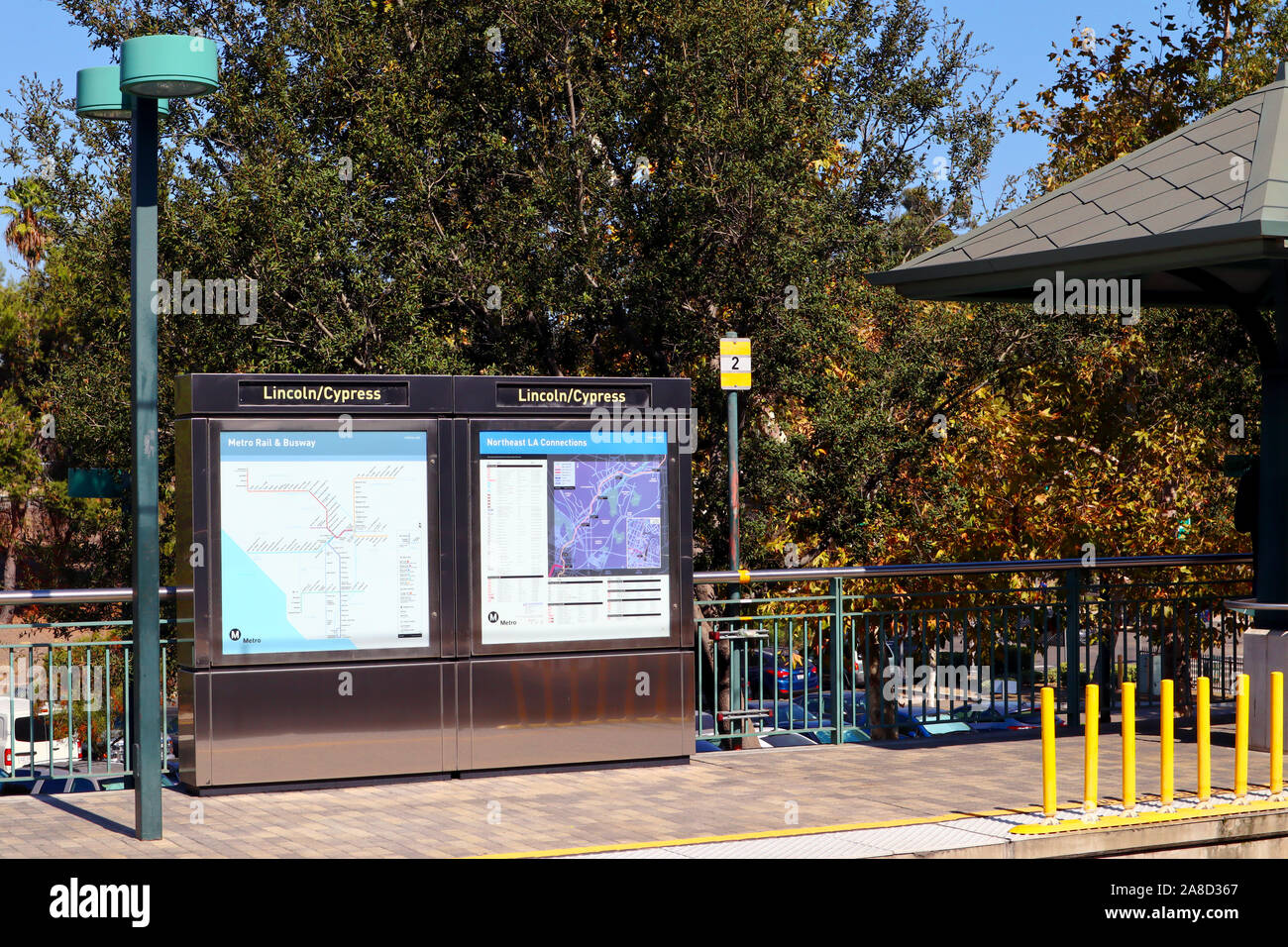Los Angeles, California – Lincoln/Cypress Metro Rail Gold Line Station ...