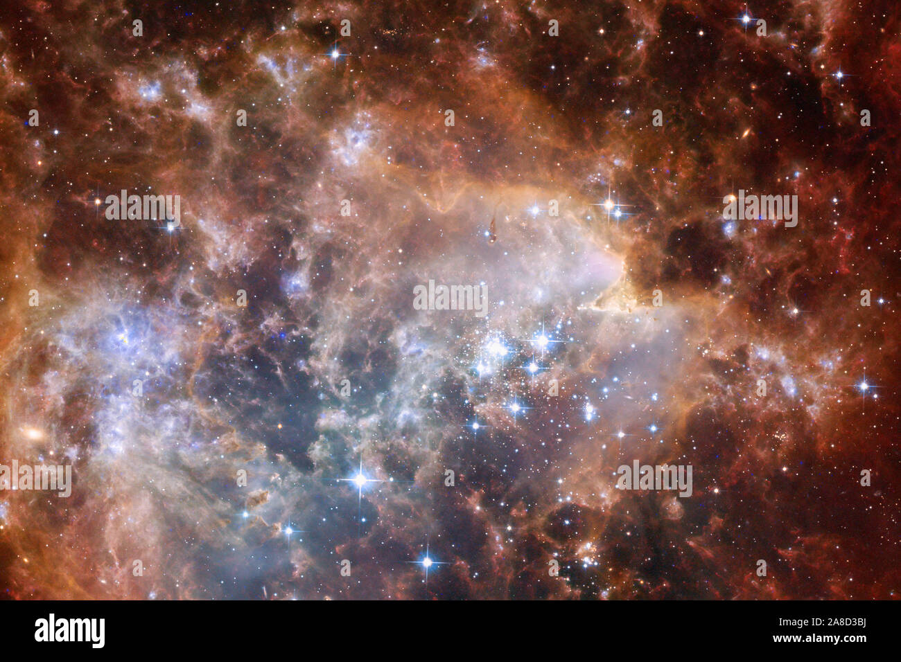 Beauty of deep space. Billions of galaxies in the universe. Elements of ...