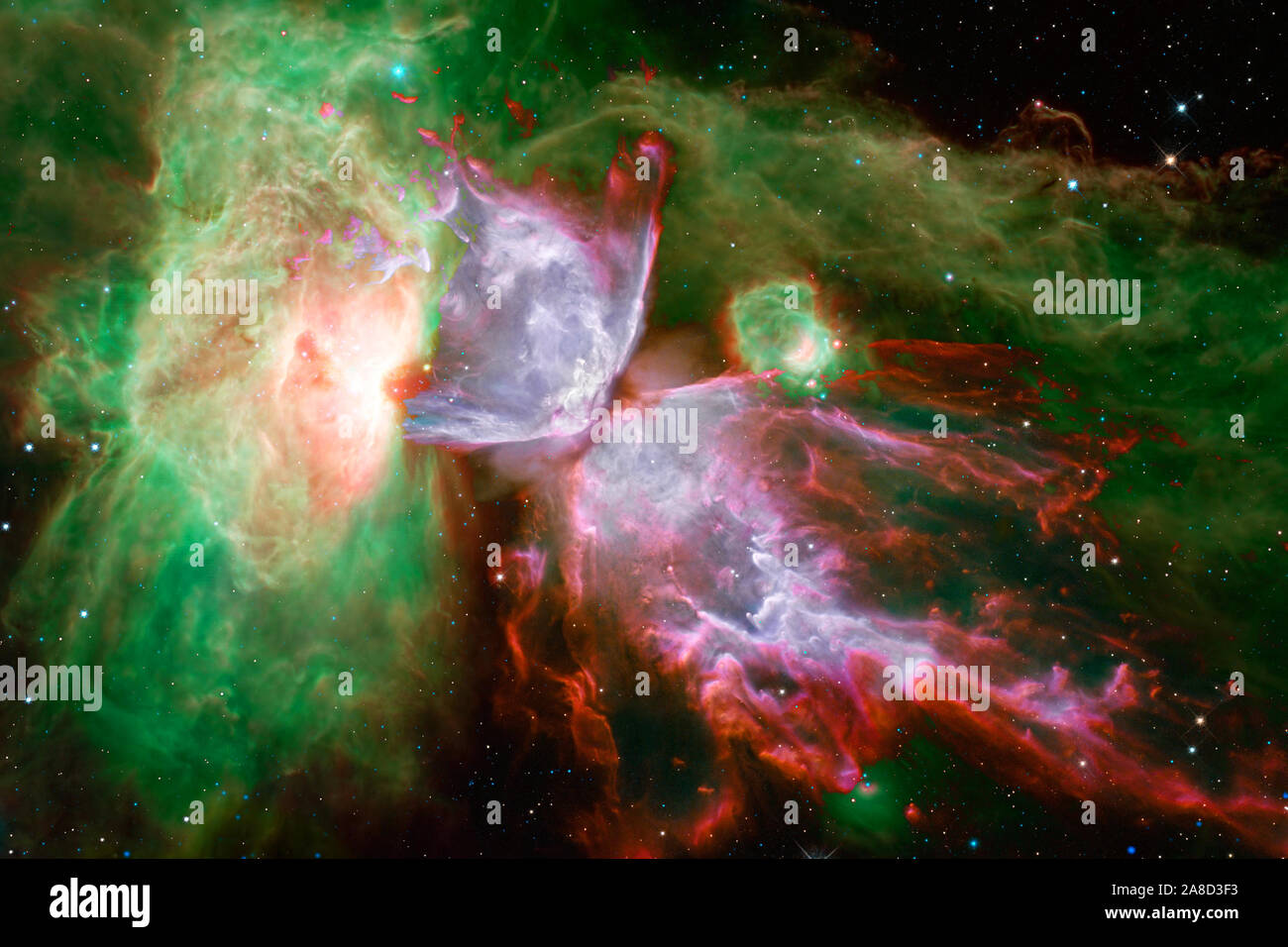 Cosmic landscape, awesome science fiction wallpaper with endless outer ...