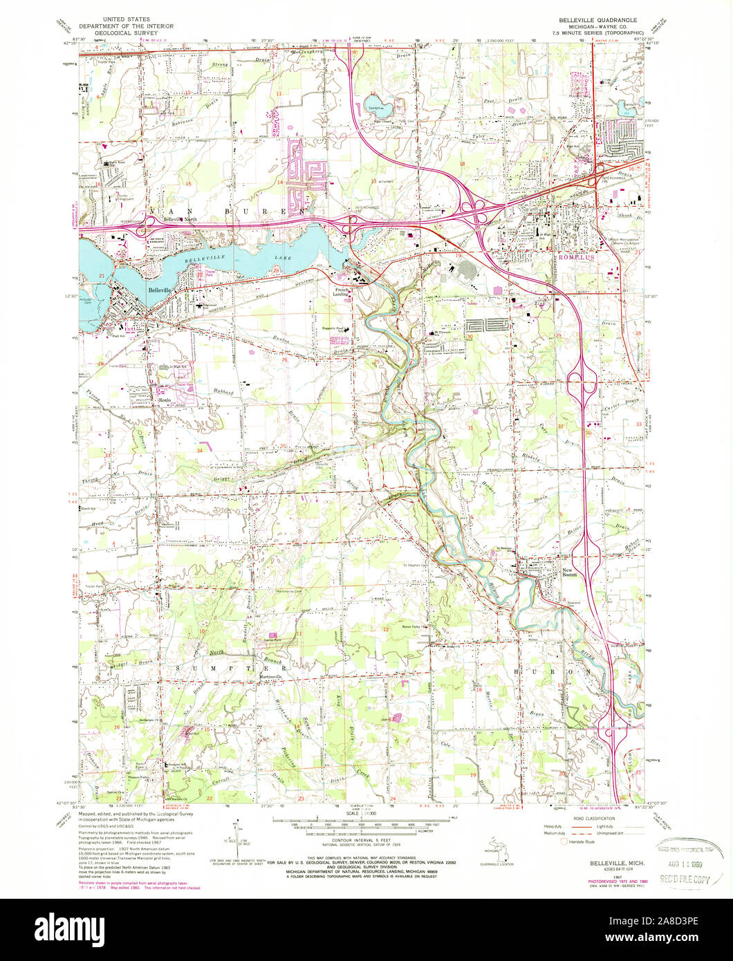 Map Of Belleville High Resolution Stock Photography and Images - Alamy